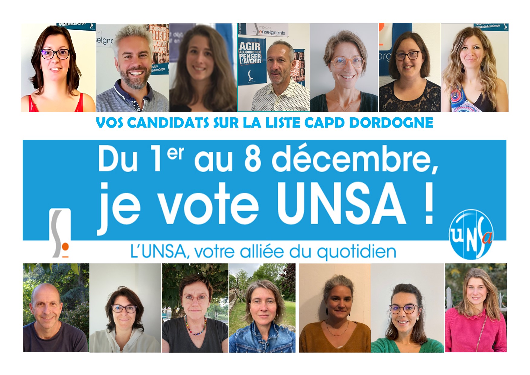 Les candidats SE Unsa 24 - SE-UNSA