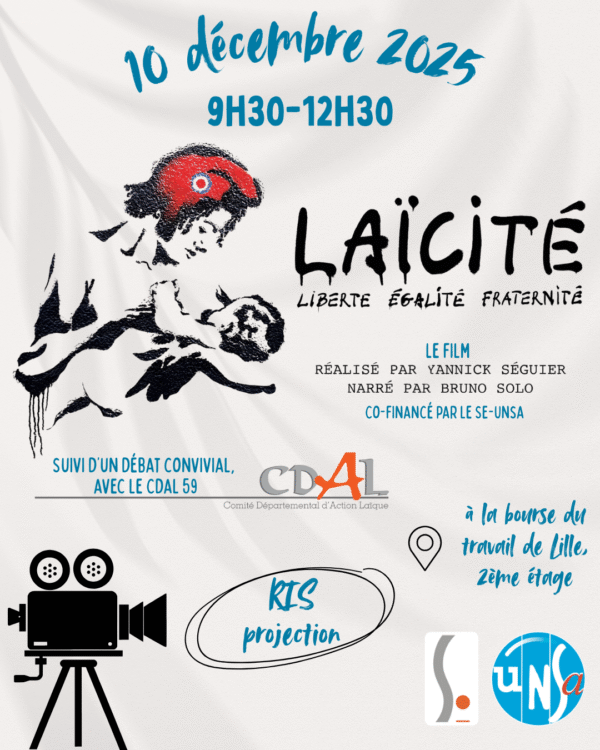 RIS projection du film Laïcité - SE UNSA