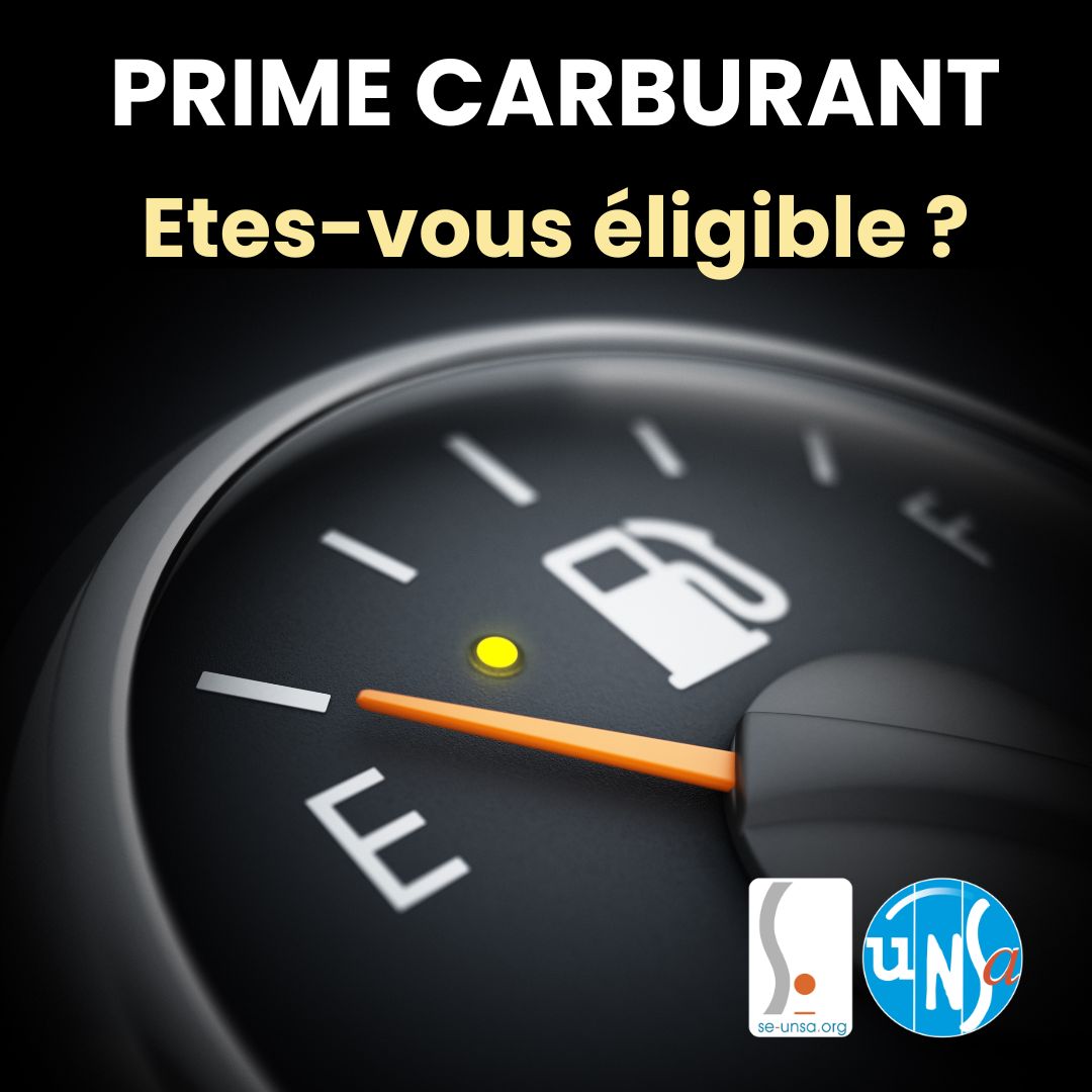 Prime carburant : êtes-vous éligible ? - SE-UNSA